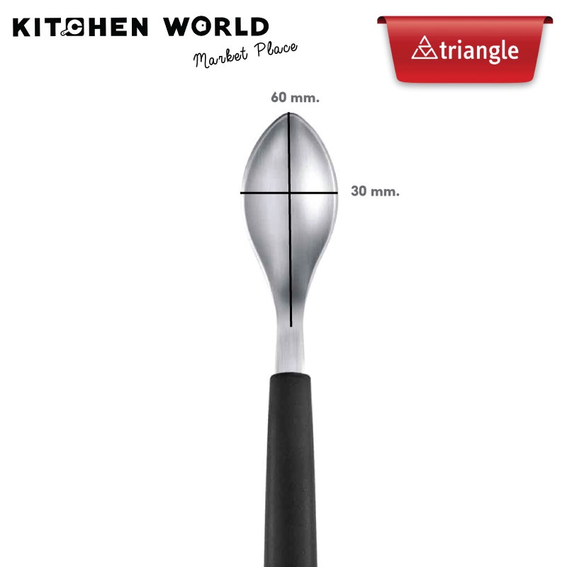 Triangle 908660202 quenelle spoon, small,large 2-pcs / ช้อนตักไอศครีม ...