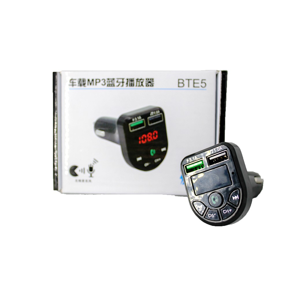 Car MP3 Player BTE5 เครื่องเล่น MP3 ในรถยนต์ ตัวรับสัญญาณบลูทูธ / FM ...