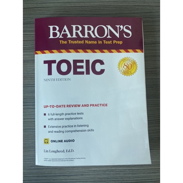 หนังสือ TOEIC (Barrons’s 9th Edition) เล่มลิขสิทธิ์แท้ | Shopee Thailand