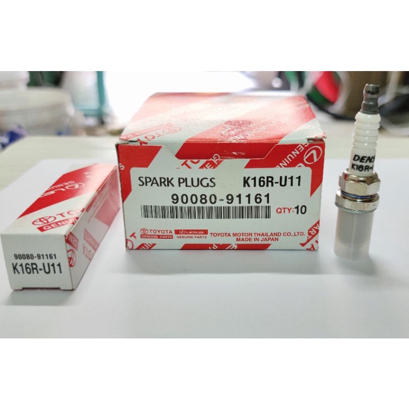 หัวเทียน TOYOTA SPARK PLUGS K16R-U11 แท้ (หัวละ 70 ) #90080-91161 ...