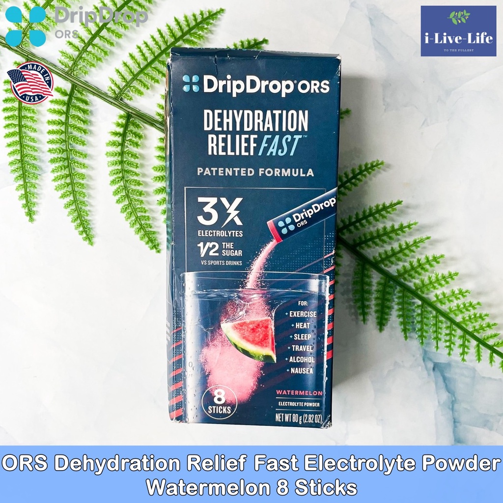 DripDrop - ORS Dehydration Relief Fast Electrolyte Powder 8 or 32 ...