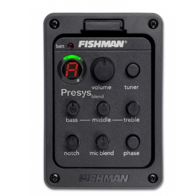 Fishman Presys 301 Mic Blend Dual Model Guitar Preamp EQ Tuner Piezo ...