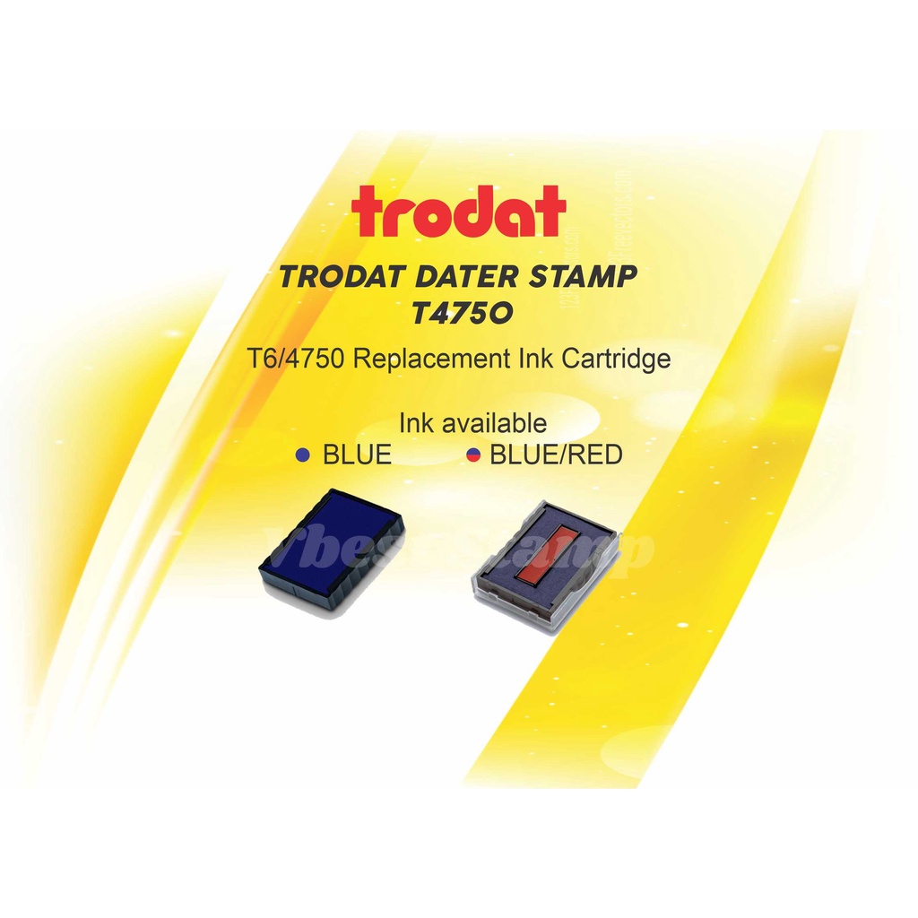 Trodat Self-inked Date Stamp 4750/4850 พร้อมปรับแต่งคํา (รีฟิล ...