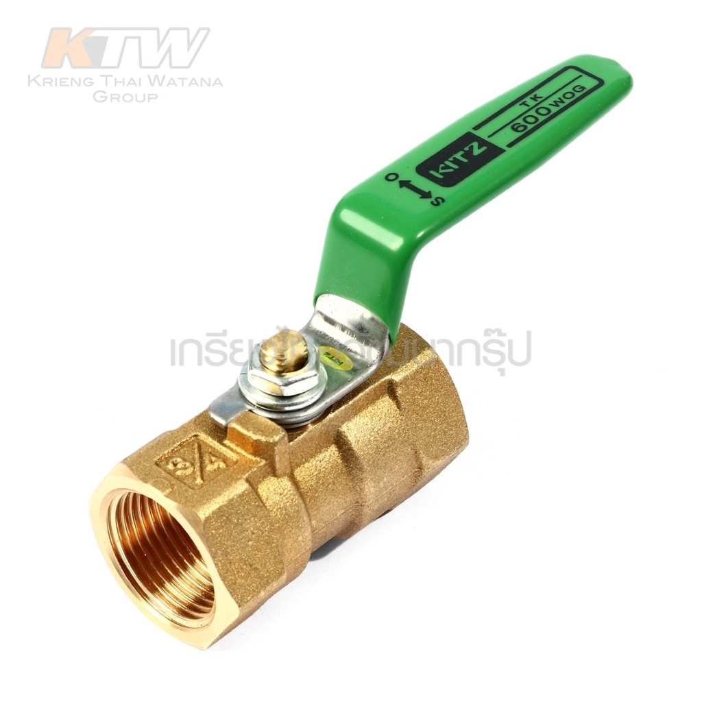 KITZ บอลวาล์วทองเหลืองก้านเขียว TK ขนาด 3/4 นิ้ว | Shopee Thailand