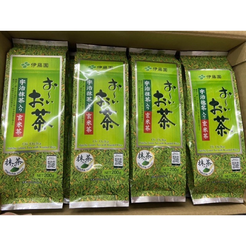 ราคาต่อ 1 ห่อ ใบชาข้าวสีน้ำตาลหอมกลิ่นข้าว OI CHA Matcha Green Tea with ...