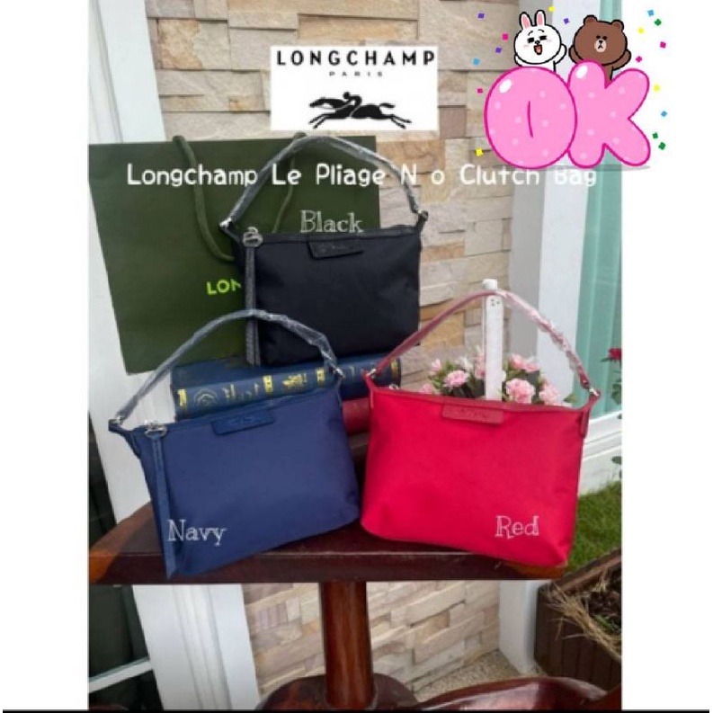 📮@1,090.-(แถม Luggage Tag )🔥🔥ลดถูกมากก🔥🔥💯Longchamp Le Pliage Néo Clutch ...