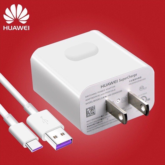 ชุดชาร์จแท้ หัวชาร์จ+สายชาร์จ Max Power 22.5W Huawei Super Charge รองรับ P10/P20/P20 Pro/P30 ...