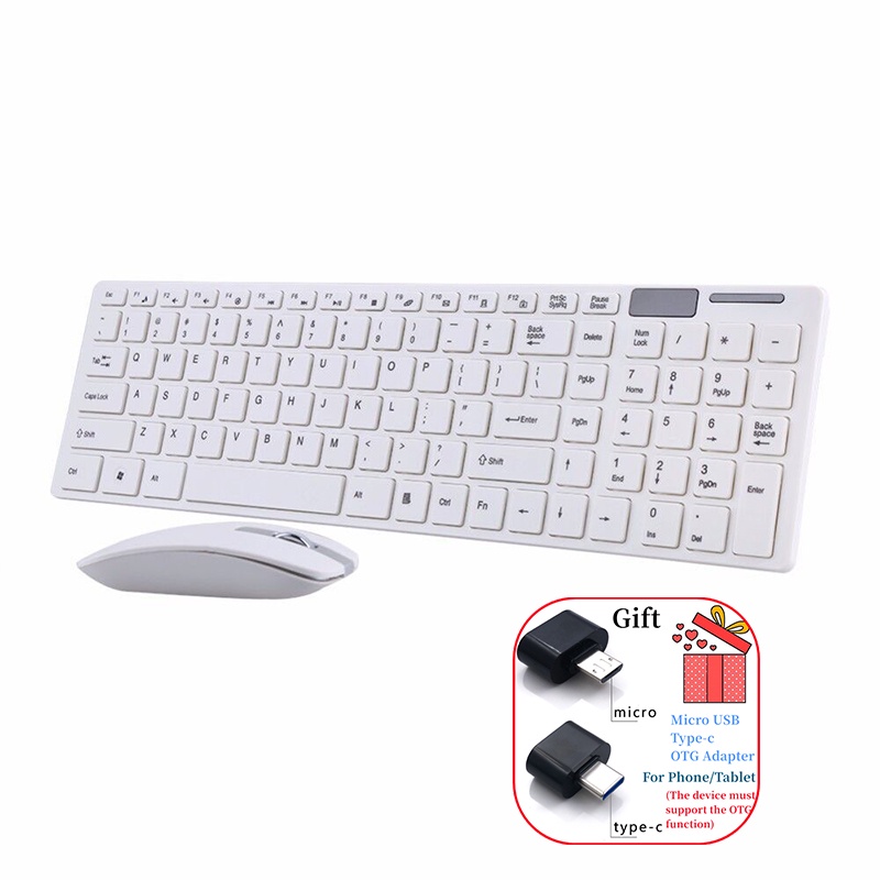 2.4G Wireless Keyboard and Mouse Combo Silent Keyboard Mouse Set Kit ...