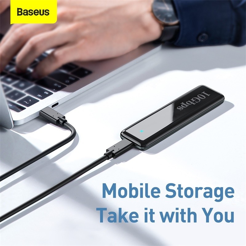 Baseus M2 SSD Case M.2 to USB Type C 3.1 Gen2 NVME Enclosure SSD Hard Drive for PCIE NVME NGFF M ...