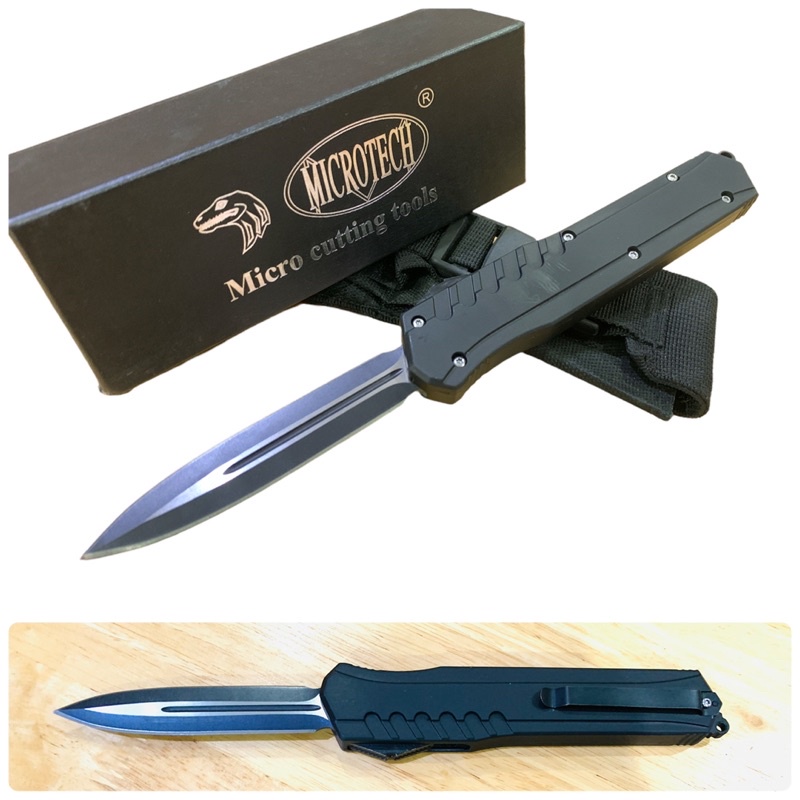 มีดสปริงตรง มีดพก Microtech แบบ 2 คม M2 พร้อมส่ง ราคาถูก | Shopee Thailand