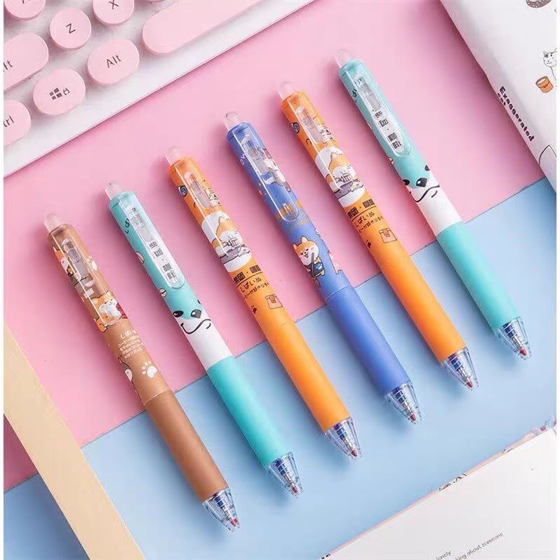 ปากกาลบได้ Aodemei 0.5mm แบบกด หมึกเจลน้ำเงิน 3ด้าม/แพ็ค สุ่มสีให้ ...