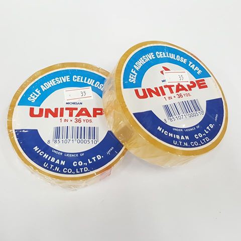 เทปใส UNITAPE แกนใหญ่ 1 นิ้ว x 36 หลา | Shopee Thailand