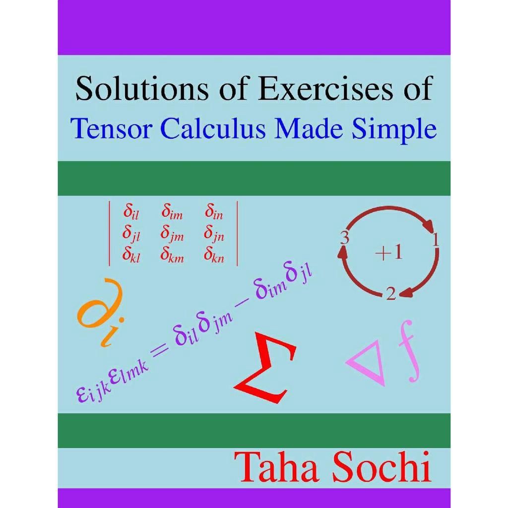 หนังสือ Taha Sochi - Solutions of Exercises of Tensor Calculus ทําง่าย ...