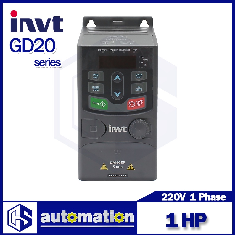 Inverter INVT GD20 0.5 - 3HP 220Volt 1Phase | Shopee Thailand