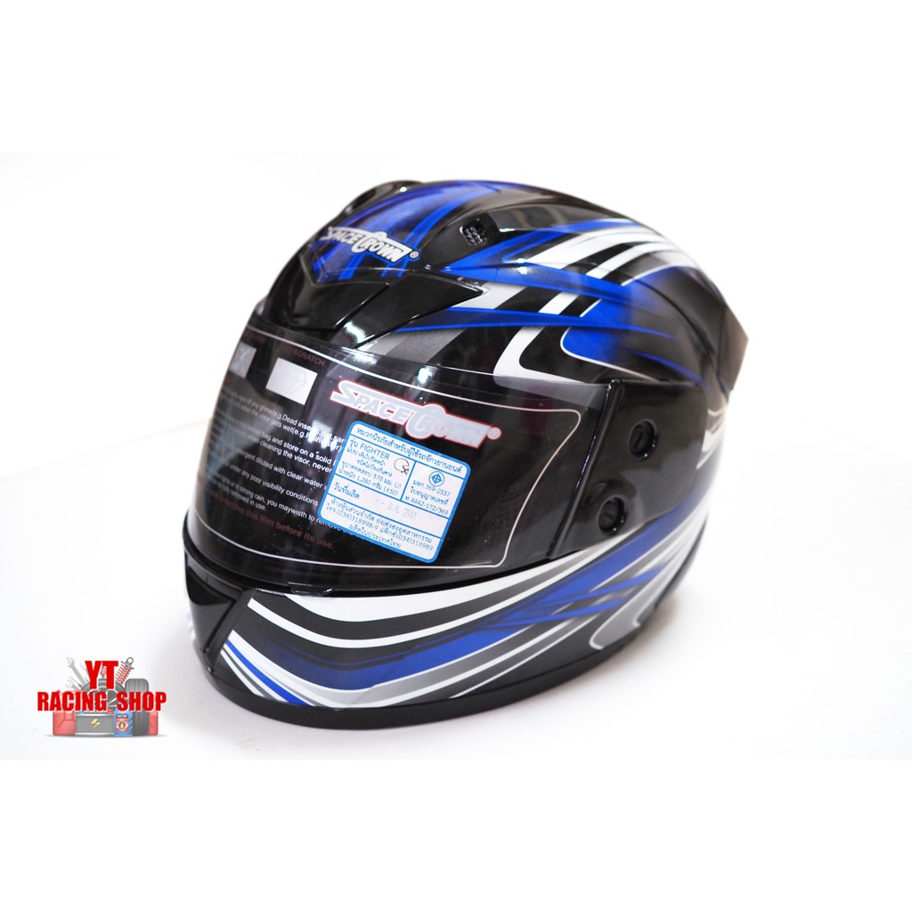 หมวกกันน็อค Space Crown รุ่น Fighter STK หมวกกันน็อคเต็มใบ | Shopee ...