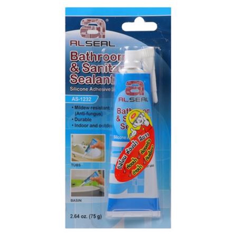 ซิลิโคนไร้กรด ALSEAL 75 กรัม สีขาว | Shopee Thailand