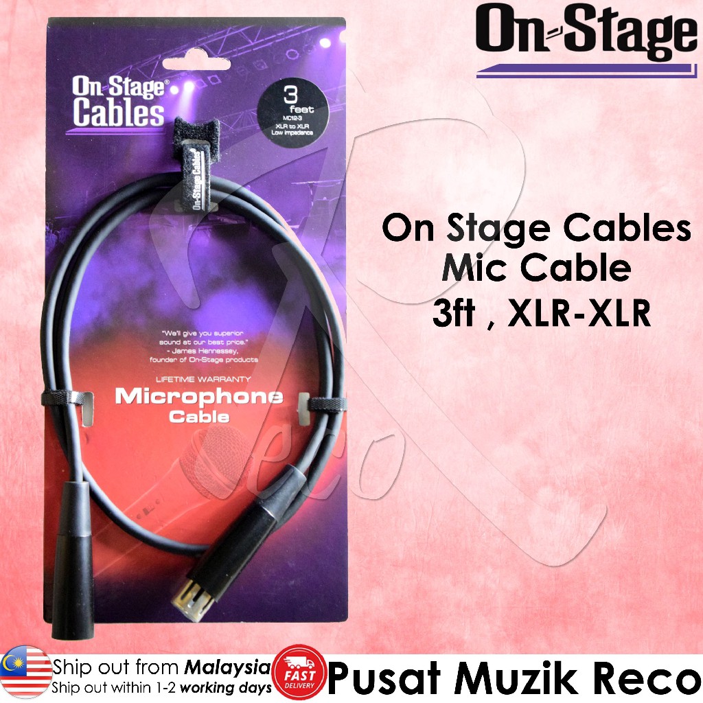 กระเป๋าสะพายข้าง adidas On Stage OSS MC12-3 3 Feet Microphone Mic Cable ...