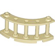 Lego part (ชิ้นส่วนเลโก้) No.30056 / 21229 Fence 4 x 4 x 2 Quarter ...