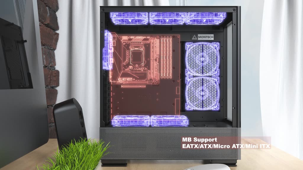 CASE (เคสเกมมิ่ง) MONTECH SKY TWO High-End Budget ATX | Shopee Thailand