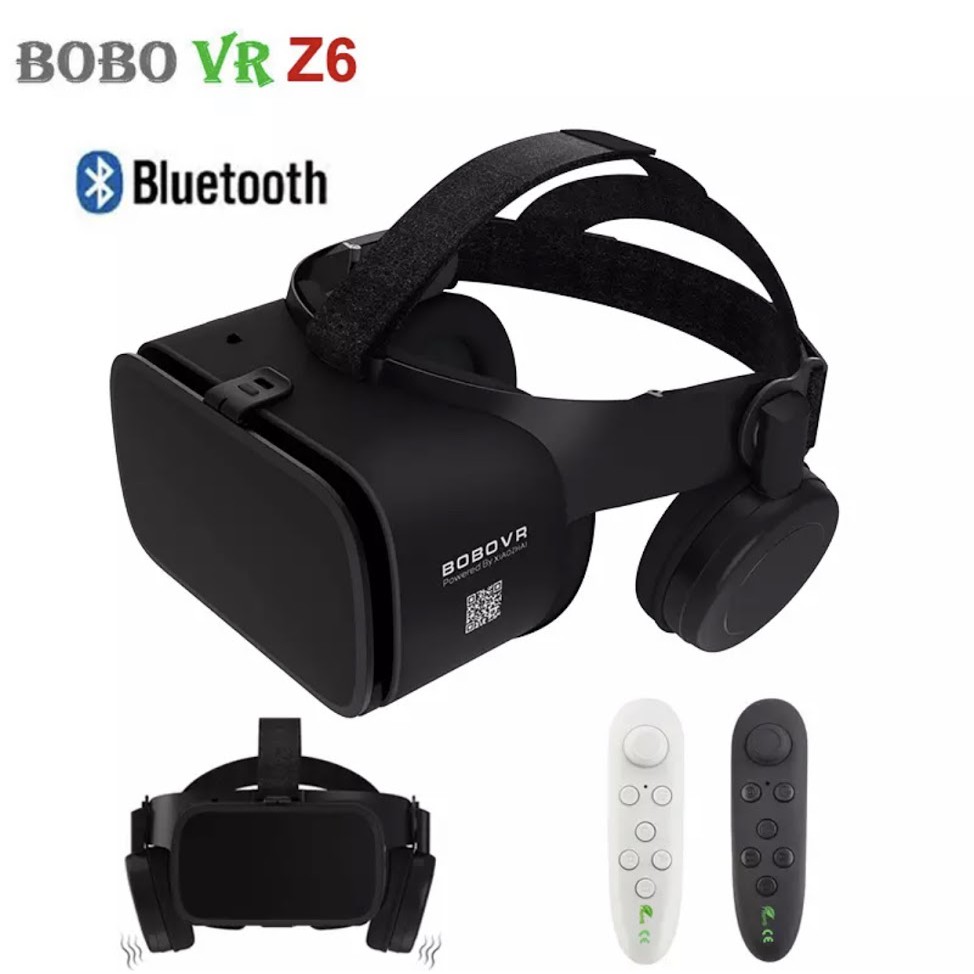 แท้100%สินค้าพร้อมส่ง BOBO VR Z6 Bluetooth VR Virtual Reality Headset 3D Glasses VR Glasses ...