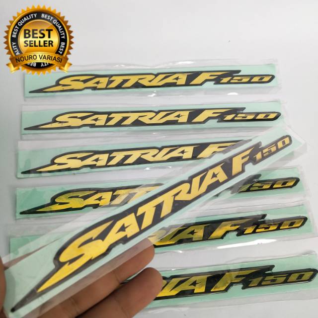 คุณภาพดีที่สุด SATRIA FU 150 GOLD LOGO 3D นูน EMBLEM | Shopee Thailand