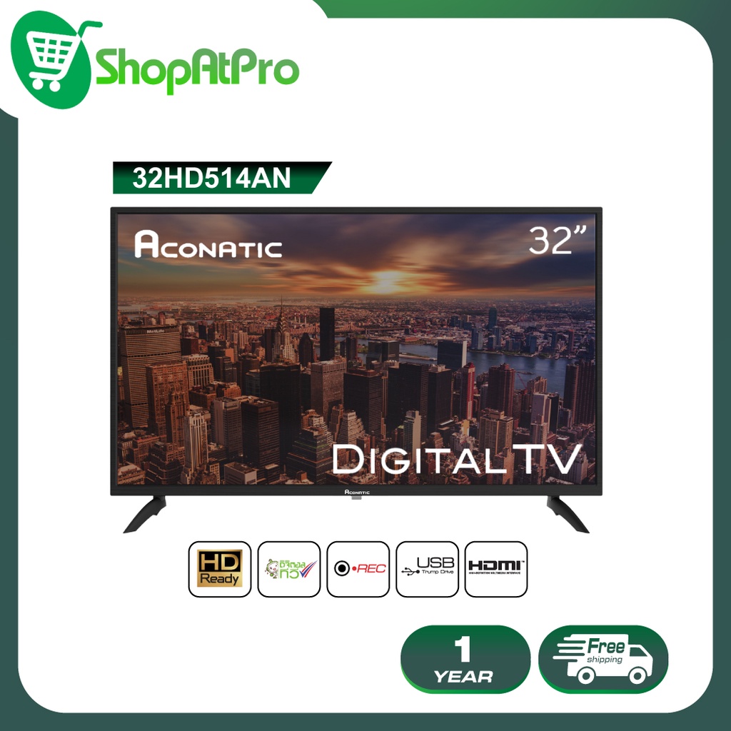 [2022 New Digital TV] Aconatic LED Digital TV HD แอลอีดี ดิจิตอลทีวี ...