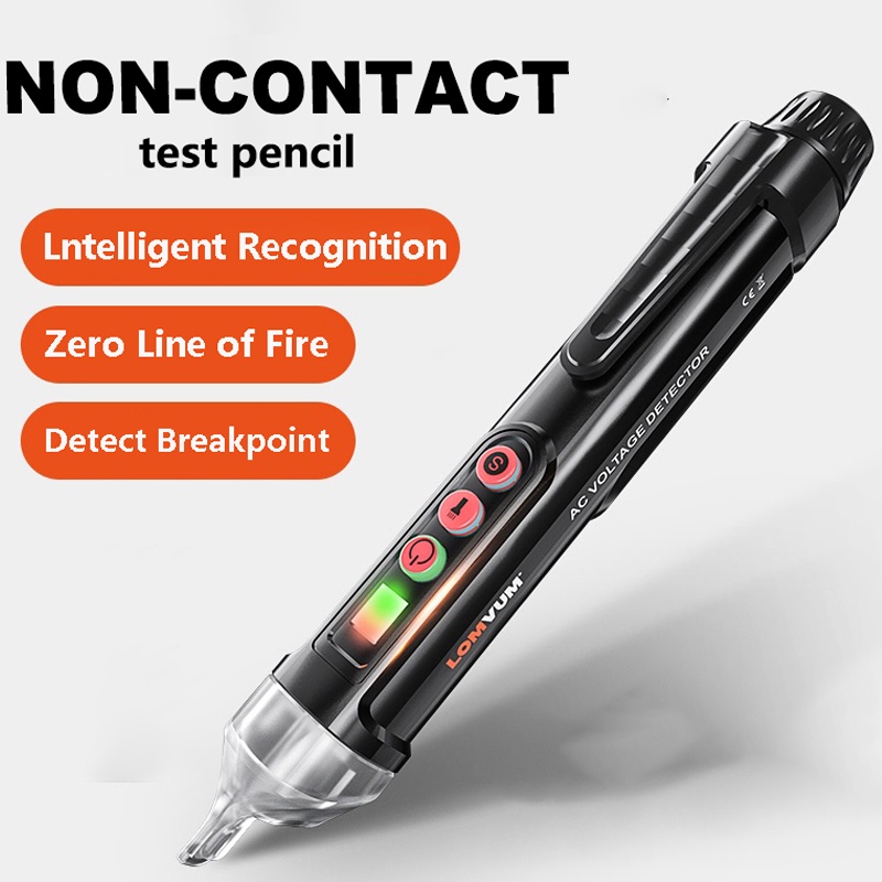 LOMVUM Non Contact Circuit Breaker AC Voltage Tester 12V 1000V Led ...