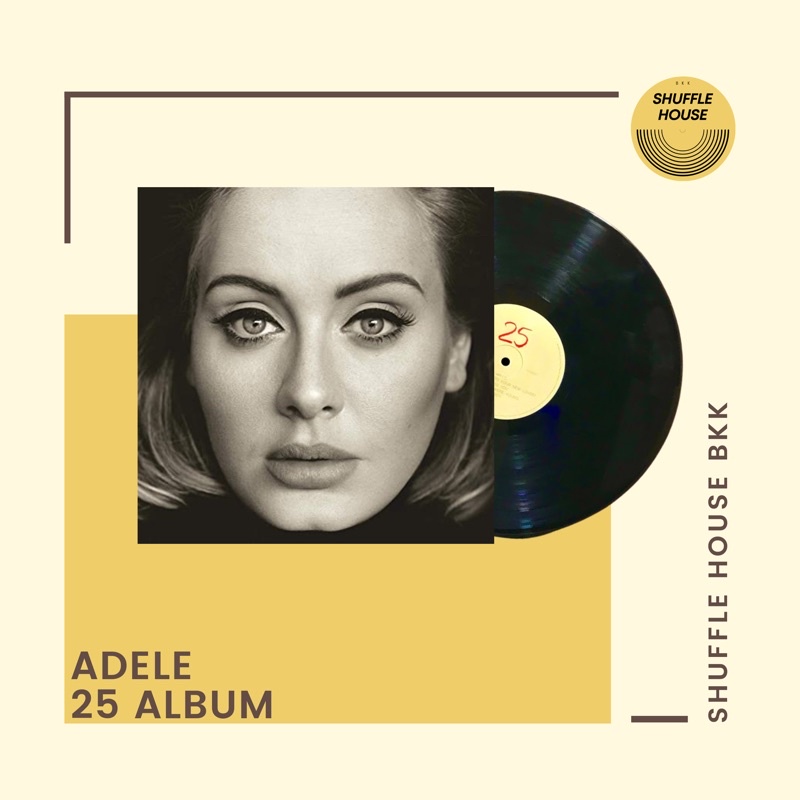 (พร้อมส่ง_จัดส่งฟรี) Adele 25 Vinyl แผ่นเสียง/แผ่นไวนิล/แผ่นใหม่ซีล | Shopee Thailand