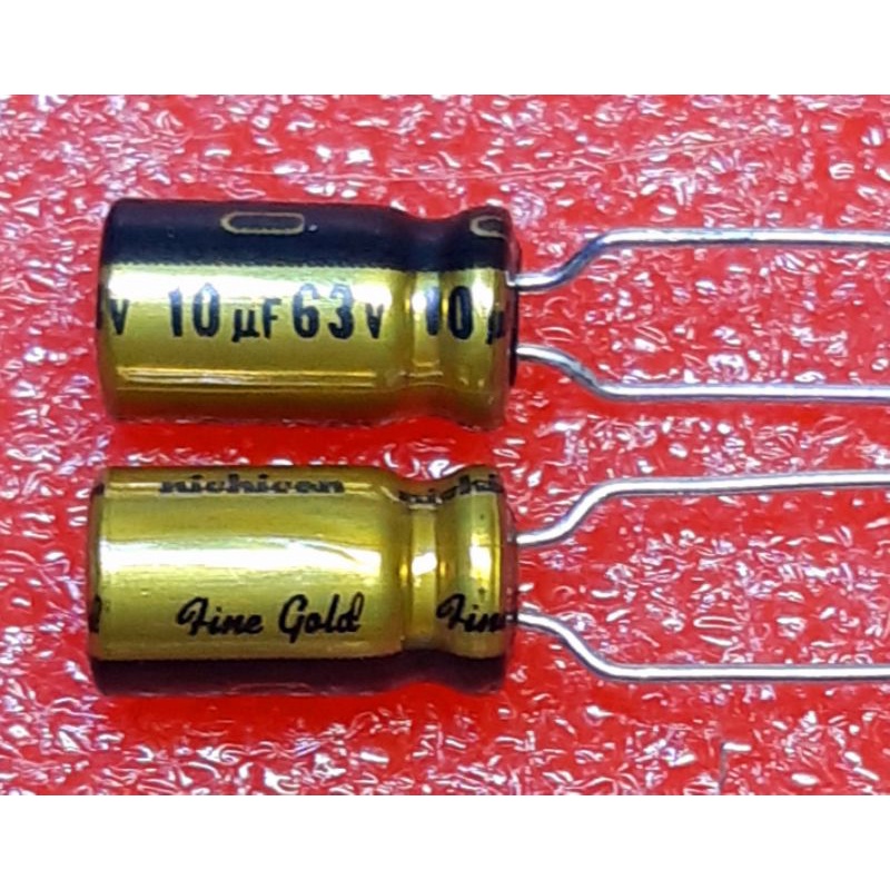 Nichicon FG (Fine Gold) 10uf 63v capacitor ตัวเก็บประจุ คาปาซิเตอร์ | Shopee Thailand