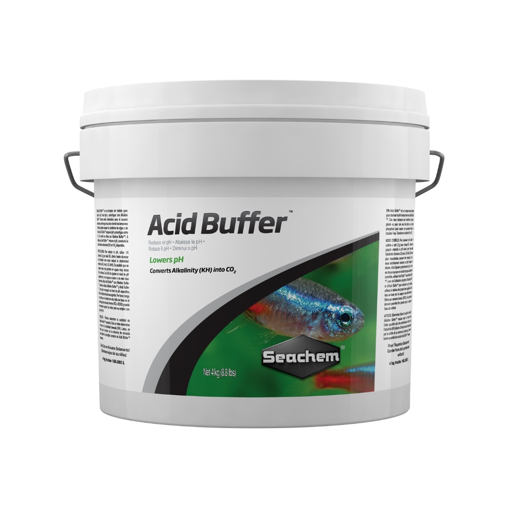 Seachem Acid Buffer™ ปรับ pH เป็น 5.0—8.0 ออกแบบมาเพื่อใช้ในตู้ปลาที่ปลูกไม้น้ำ(ขนาด 4กก. ...
