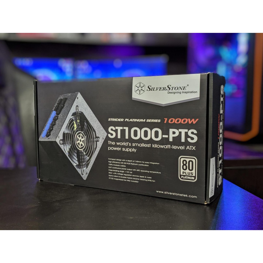 SILVERSTONE 1000W STRIDER 80 PLUS PLATINUM (ST1000-PTS) | Shopee Thailand