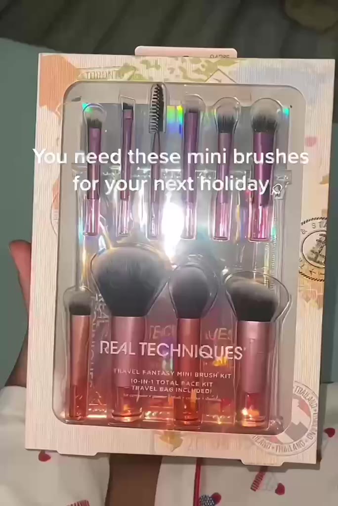 แท้ชัวร์!REAL TECHNIQUES Travel Fantasy Mini/ The Wanderer Makeup Brush ...