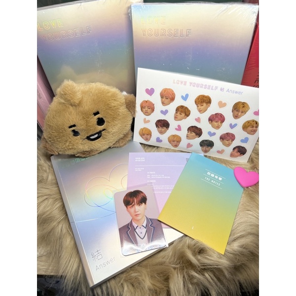 พร้อมส่ง ‼️ อัลบั้มเต็ม BTS LYS ANSWER VER.L การ์ด SUGA นักเรียน แกะซีล ...