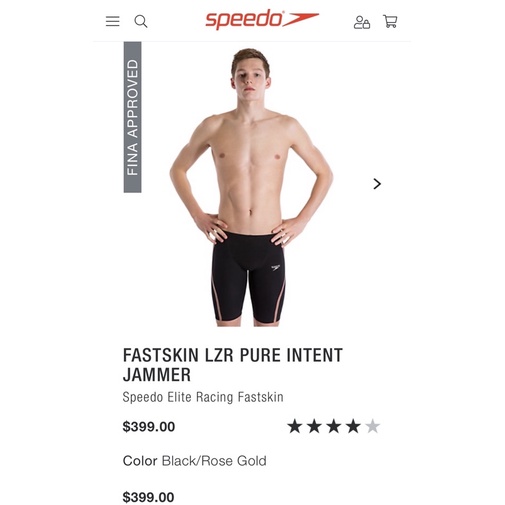 Speedo LZR Pure Intent (Jammer) ตัว Top กางเกงว่ายน้ำ เอวต่ำ Size 25 ...