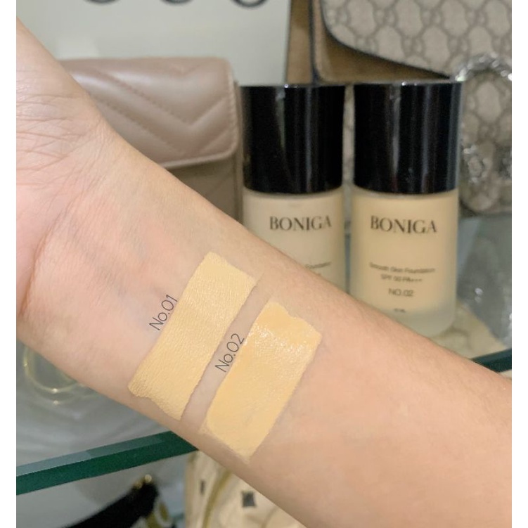 ครีมรองพื้นโบนิก้า BONIGA Smooth Skin Foundation SPF 50 PA+++ | Shopee ...
