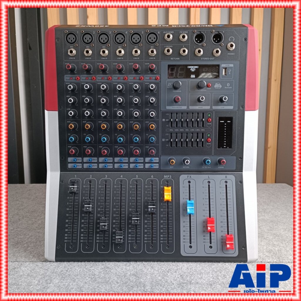MICROTECH MP-6 powermixer เพาเวอร์มิกเซอร์ 6 ช่อง เอฟเฟคแท้ 99 โปรแกรม ...