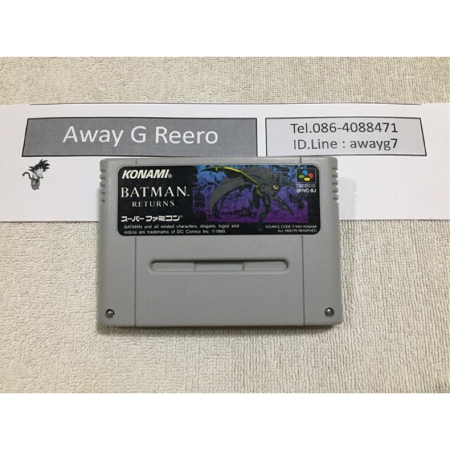Batman Returns ตลับ Super Famicom (SFC) ของแท้จากญี่ปุ่น สภาพสวย shvc ...