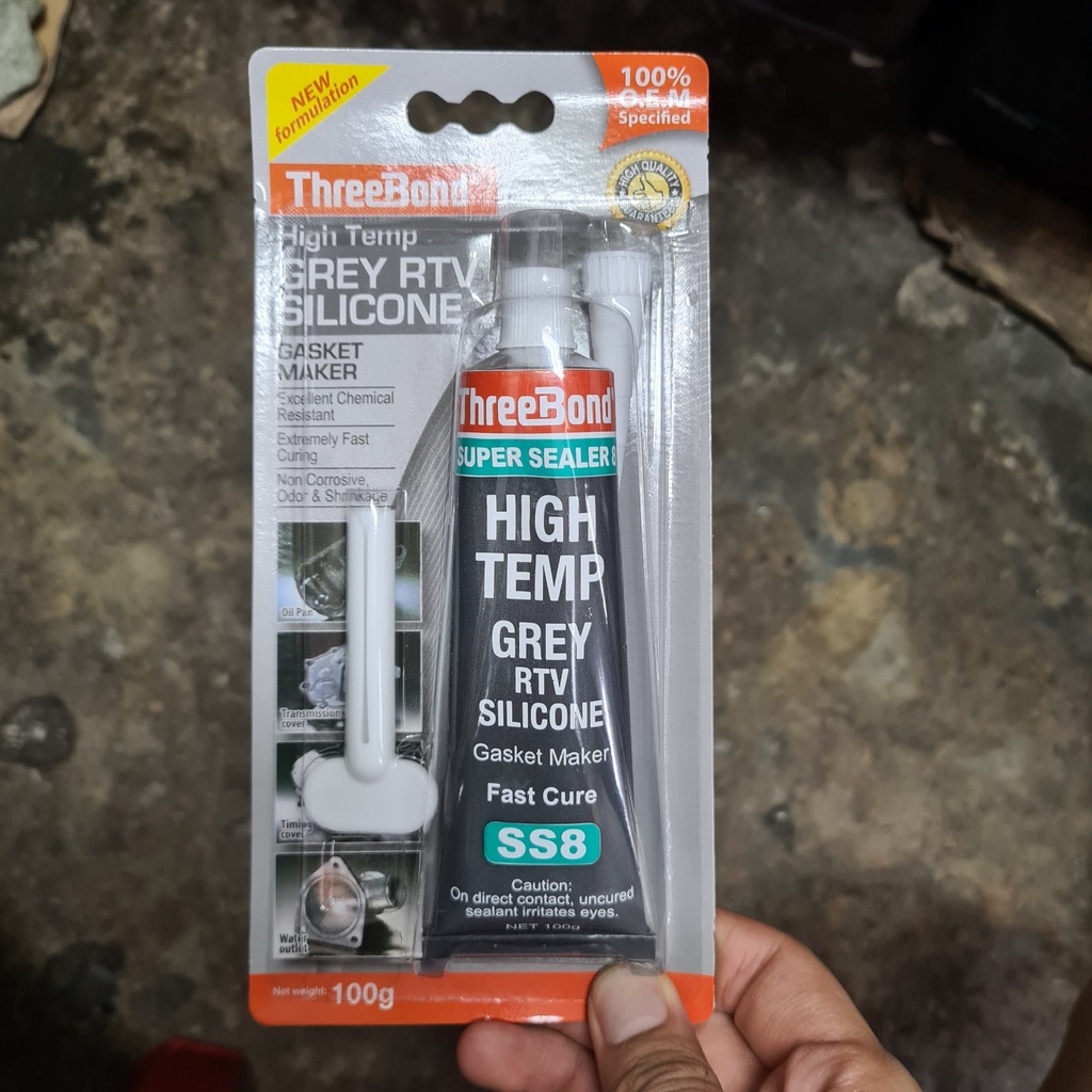 Grey GASKET GUM THREEBOND HIGH TEMP RTV SILICONE 100G | Shopee Thailand