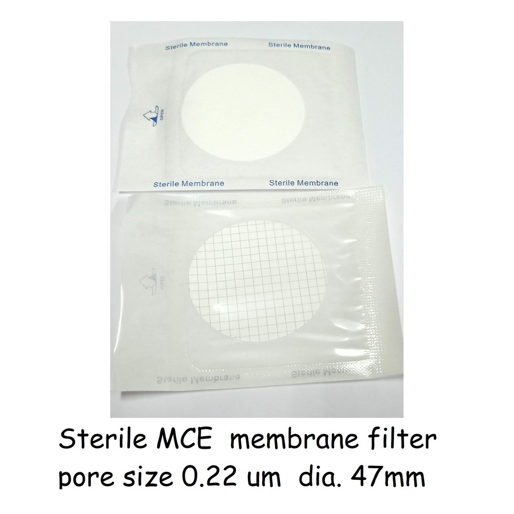 Sterile MCE membrane filter 0.22 um 47mm, Mixed Cellulose Ester, กระดาษ ...
