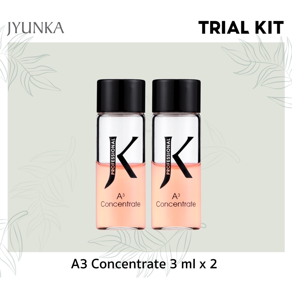 [Trial Set] Jyunka A3 Concentrate 2 ขวด แอมพูลกระชับรูขุมขน พร้อมฟื้นฟู ...