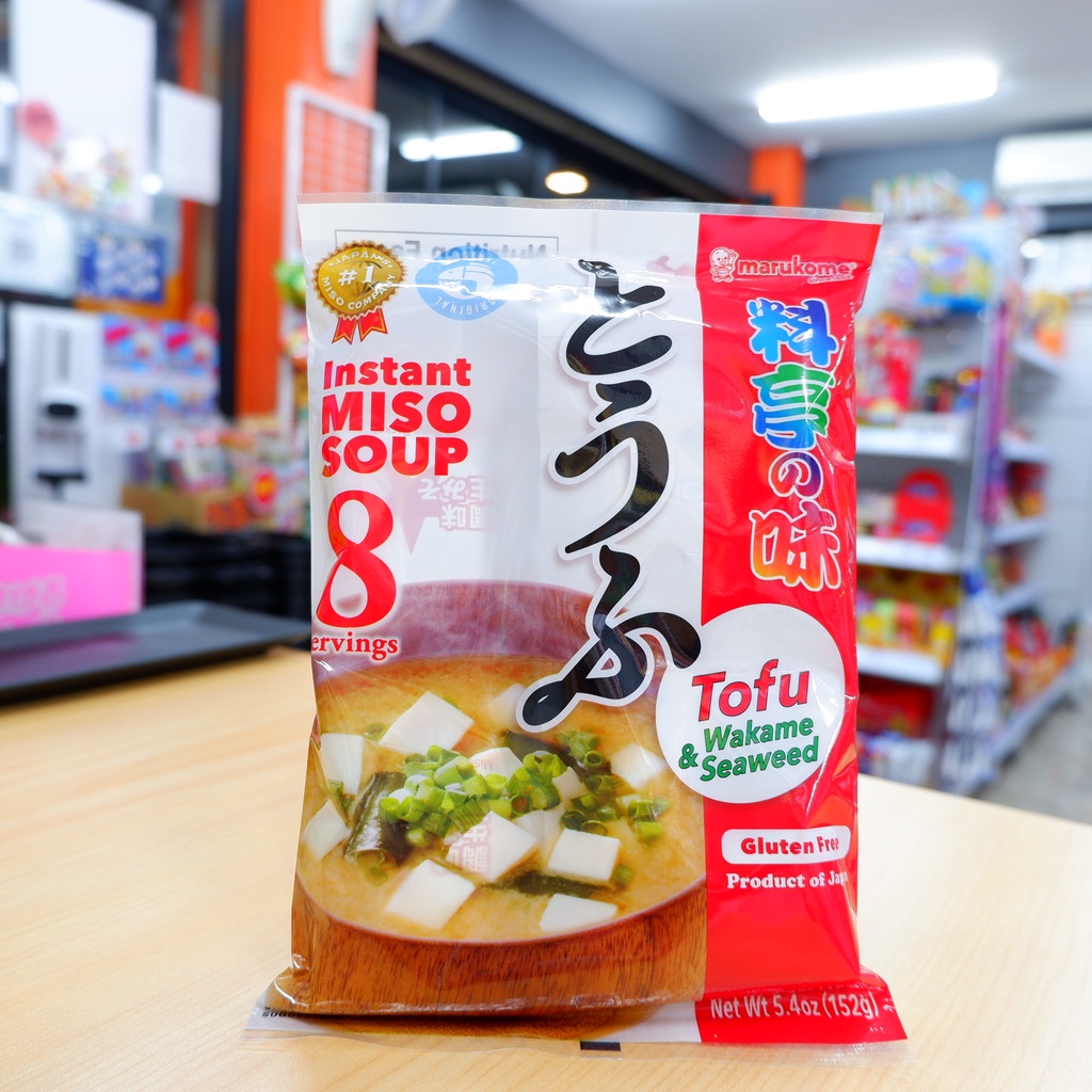 MARUKOME RYOTEI NO AJI MISO SOUP TOFU RYOTEI NO AJI MISO SOUP WAKAME ...