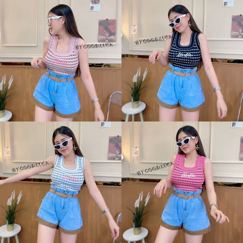 🌈MesubShop🌈 เสื้อกล้าม ครอปกล้าม Croptop ไหมพรม ฟูๆ น่ารักจนใจบางไปหมด แบ๊วมากแม่ ครอปกล้าม 🥰 ...