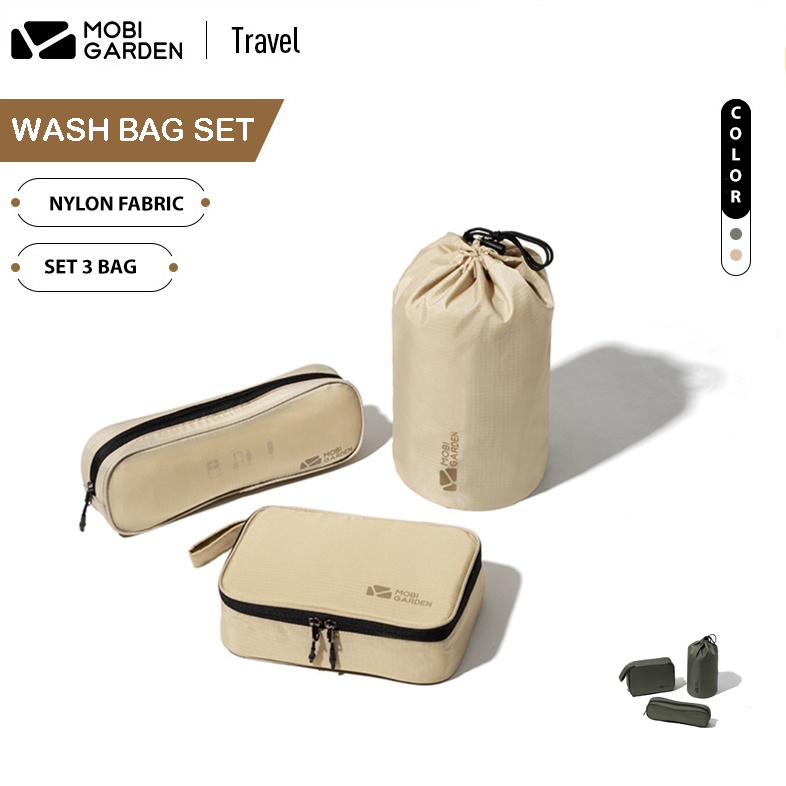 Mobi Garden Wash Bag กระเป๋า ใส่อุปกรณ์อาบน้ำ เครื่องสำอาง เสื้อผ้า ...