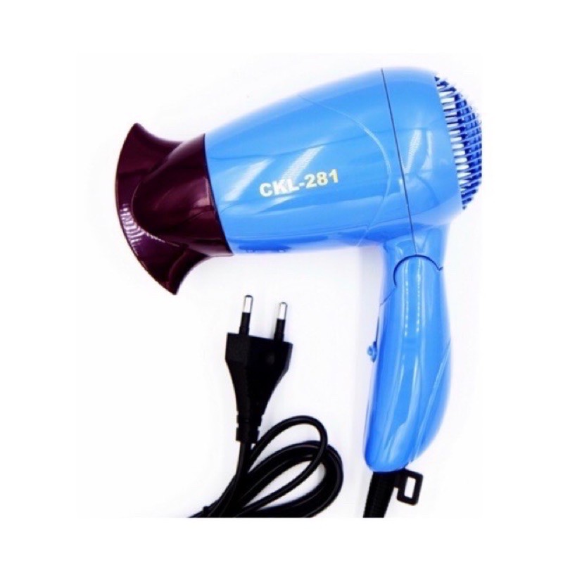 CKLไดร์เป่าผม พับได้ รุ่น CKL 281: 1200W (ใช้กับไฟมาตฐาน 220 โวลต์) | Shopee Thailand