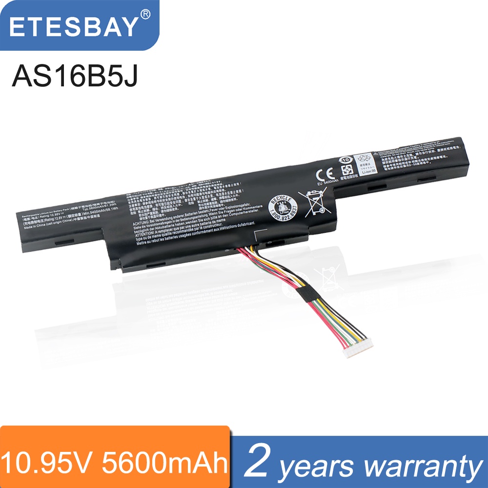 ETESBAY 5600mAh AS16B5J AS16B8J Laptop Battery for Acer Aspire E5-575G ...