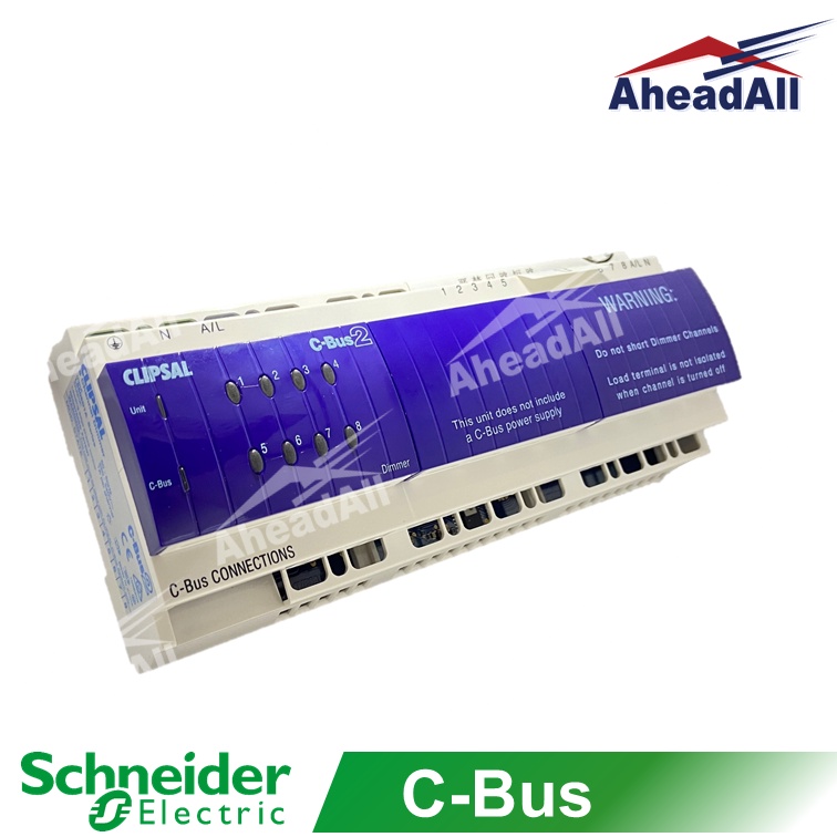 Dimmer, C-Bus, leading edge, 220-240 V AC, 1 A, 8 channel, without ...