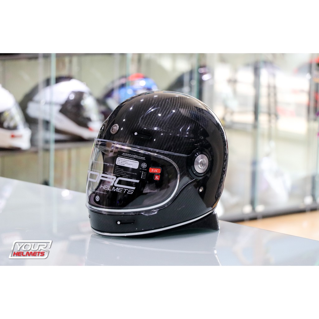 หมวกกันน็อค TORC HELMETS T-1 CARBON FIBER GLOSS BLACK | Shopee Thailand