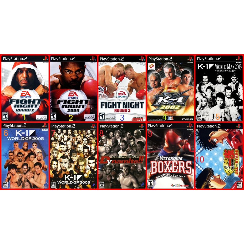 Fight Night Round / K-1 / Ippo เกมส์แนว Boxing PS2 playstation 2 ...