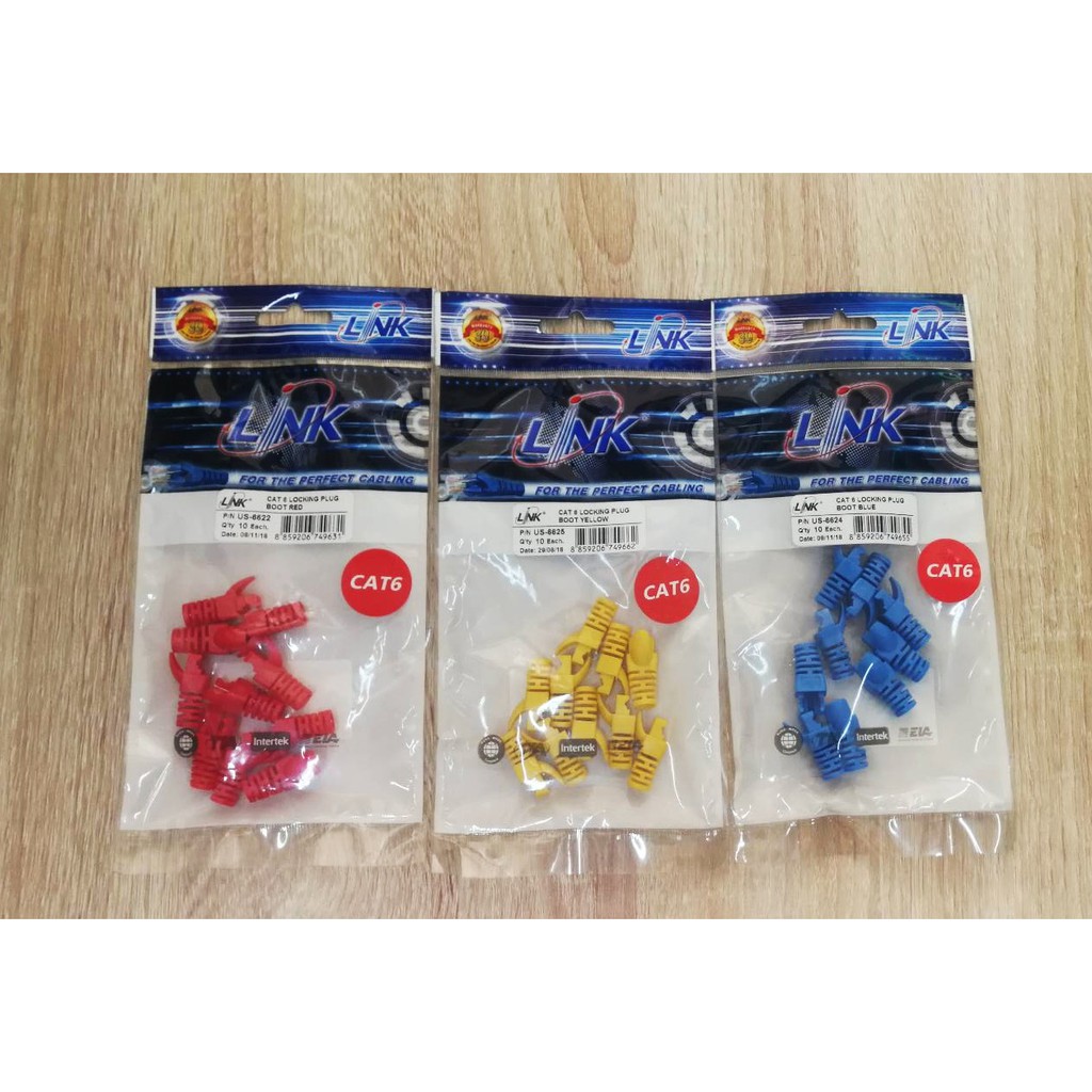 PJR **มีขายส่ง **บู๊ทยาง Plug Boots CAT6 LINK US-6624 ,US-6625,US-6622 (10ตัว/ถุง) | Shopee Thailand