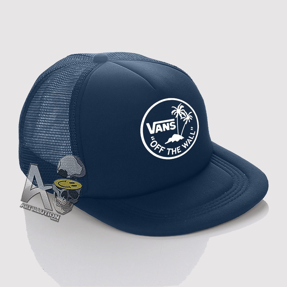 Distro Net Snapback Hat/Trucker Snapback Hat - Vans Of The Wall Beach ...